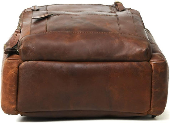 Buffalo Leather Backpack for Men 16 Inches | Hulsh Leather Bag