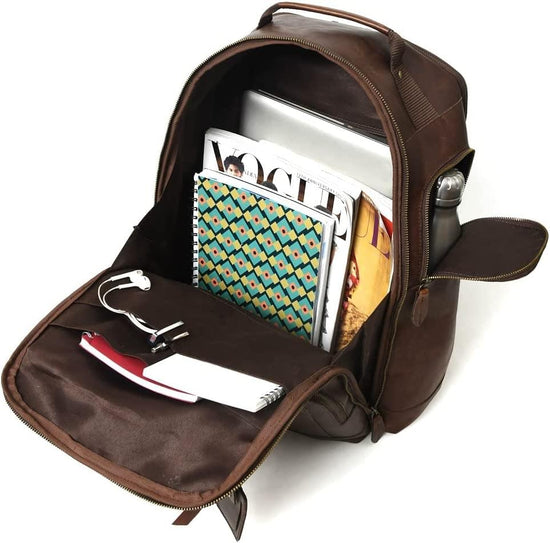 Buffalo Leather Backpack for Men 16 Inches | Hulsh Leather Bag